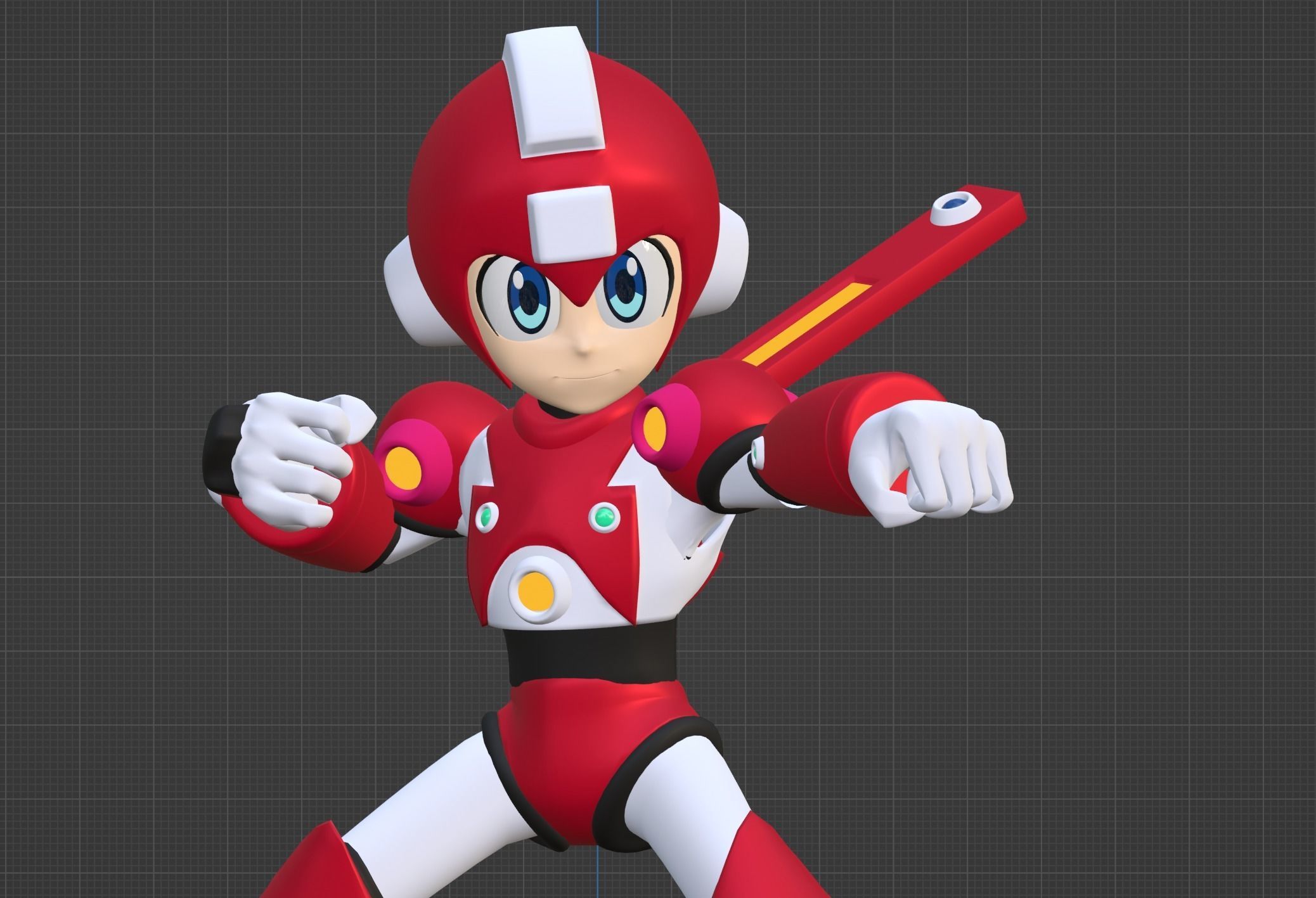 Super Mega Man - Megaman 7 3D model rigged | CGTrader