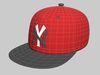 3D model Baseball Cap Red Blue Purple Hat NY New York Yankees VR / AR ...