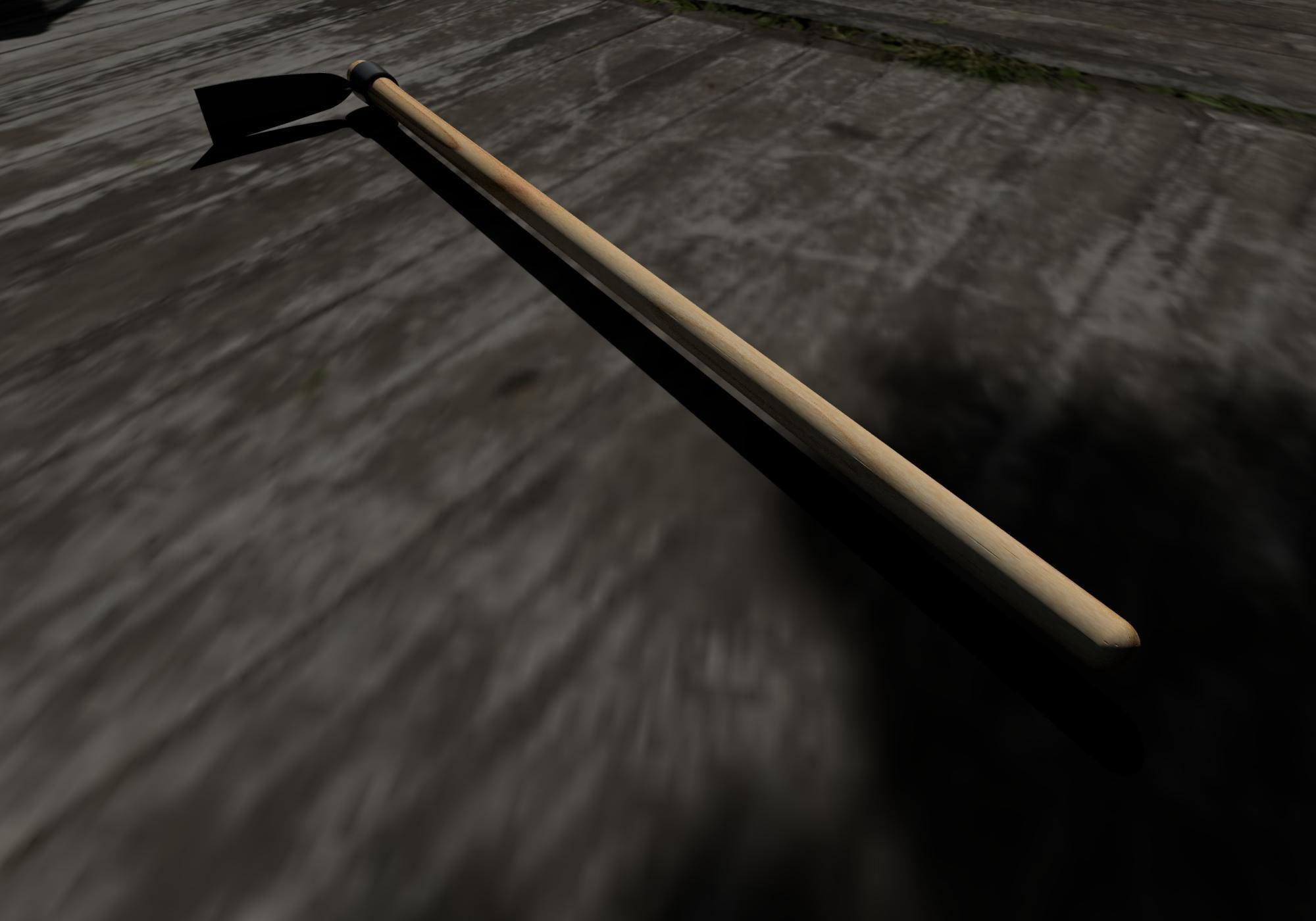 3D model Hoe garden tool VR / AR / low-poly | CGTrader