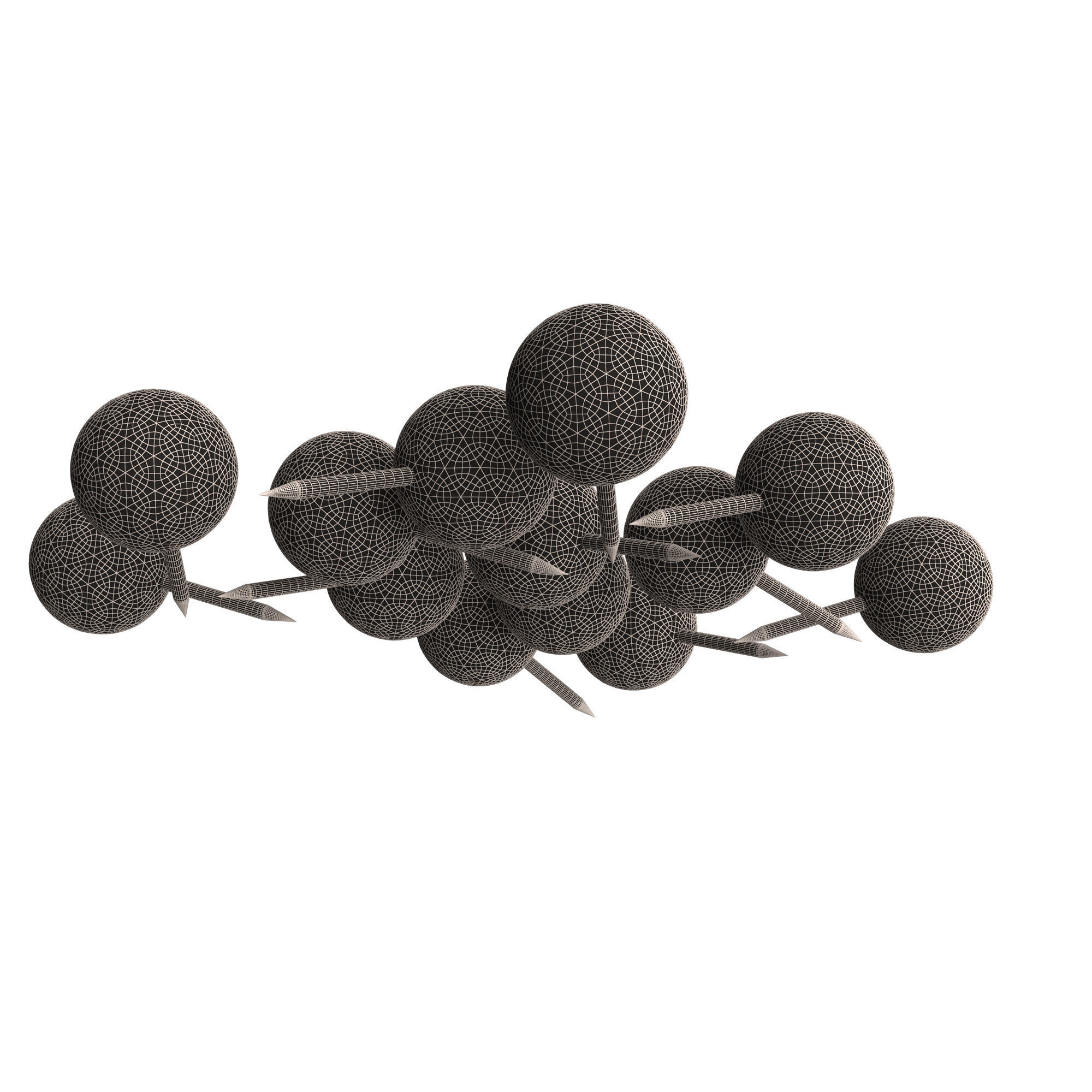 3D model Pile Of Sphere Push Pins VR / AR / low-poly | CGTrader