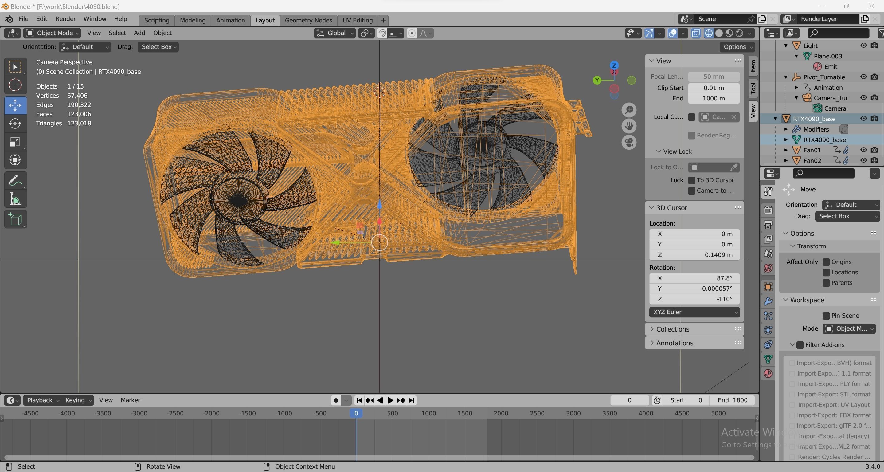 3D model GeForce RTX 4090 GPU VR / AR / low-poly | CGTrader