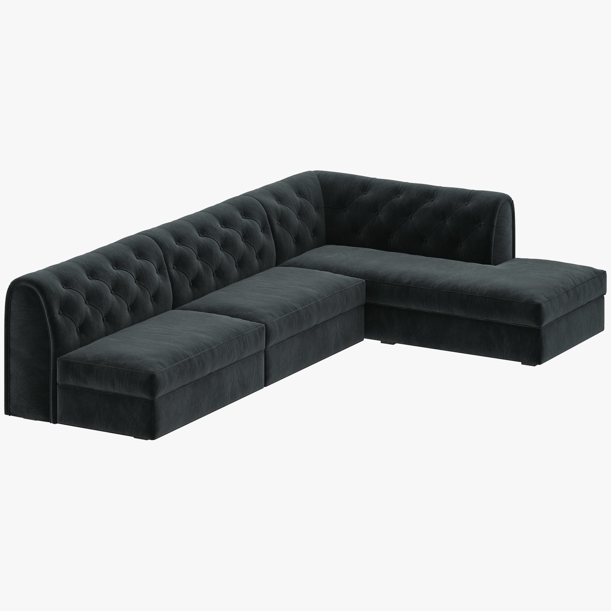 Tufted Lounge - Custom 3D model | CGTrader