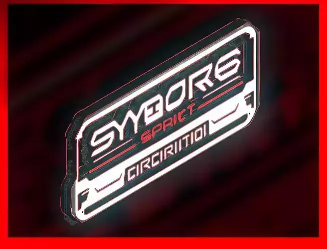 3D model Sci-Fi Sci Fi Cyberpunk City Sign Ad Light Board Street 98 VR ...