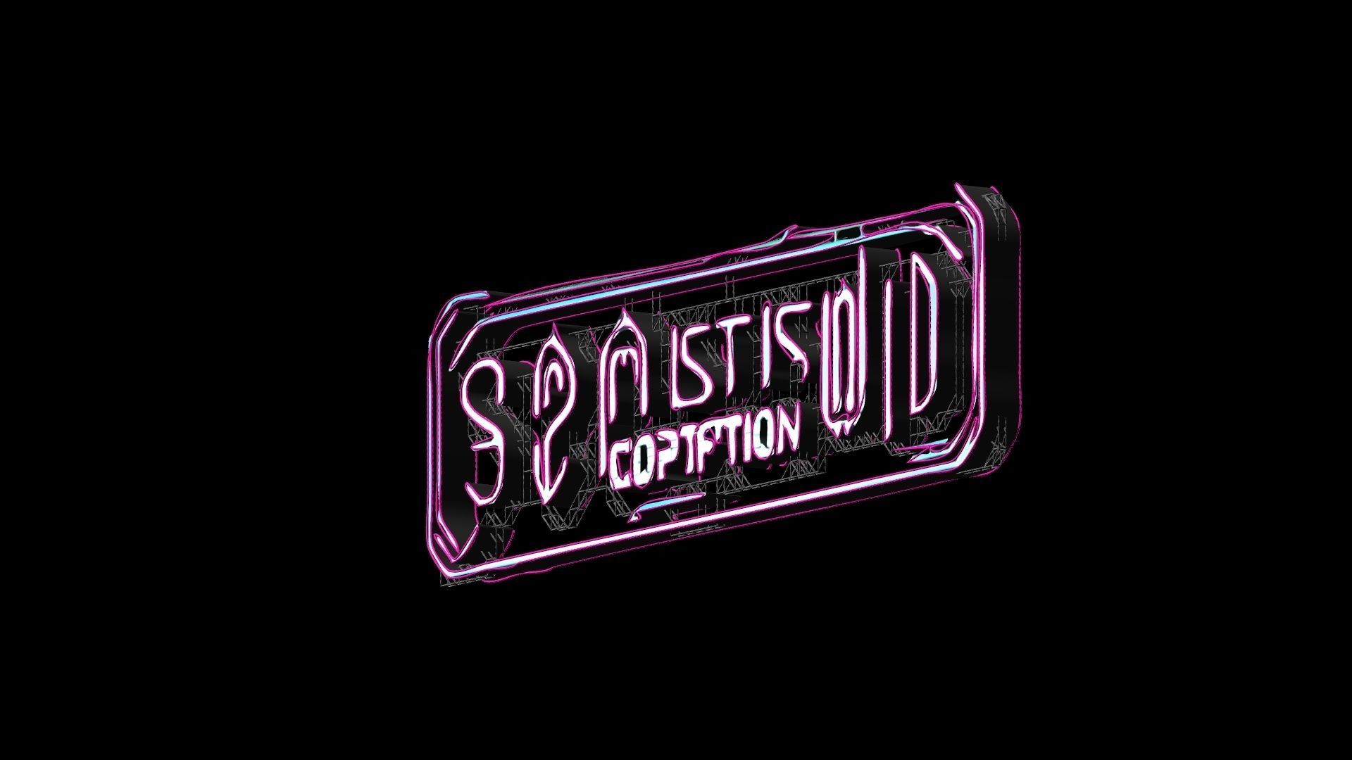 3D model Sci-Fi Sci Fi Cyberpunk City Sign Ad Light Board Street 87 VR ...