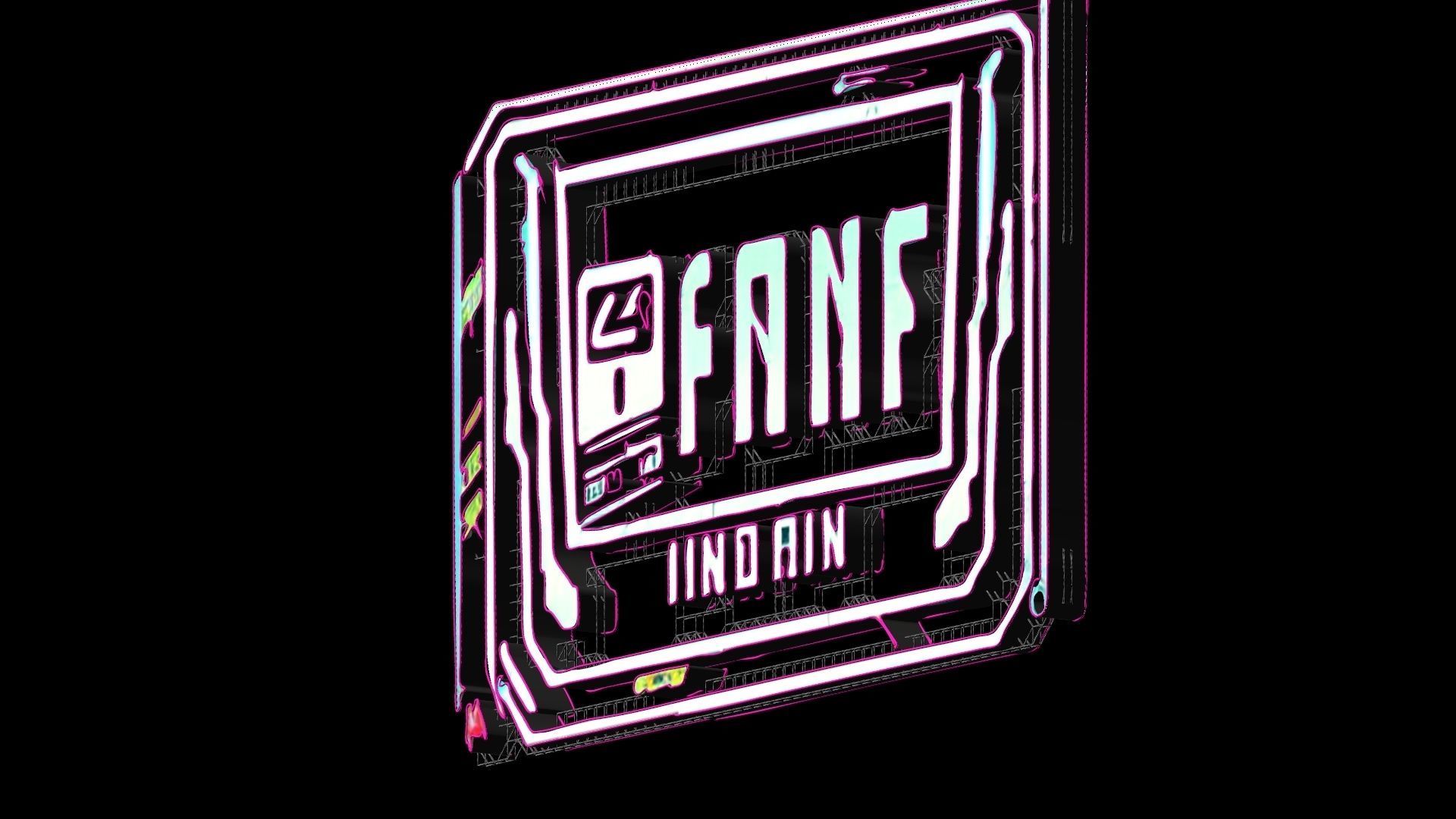 3D model Sci-Fi Sci Fi Cyberpunk City Sign Ad Light Board Street 79 VR ...