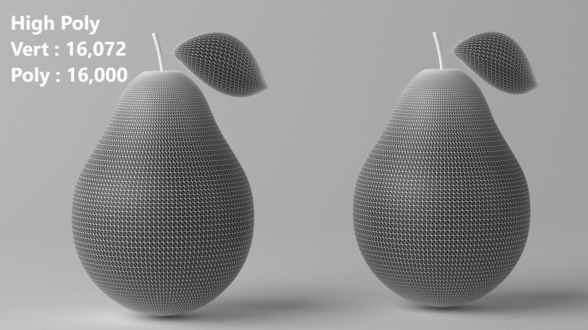 3D model Cartoon Cute Pear Fruit VR / AR / low-poly | CGTrader