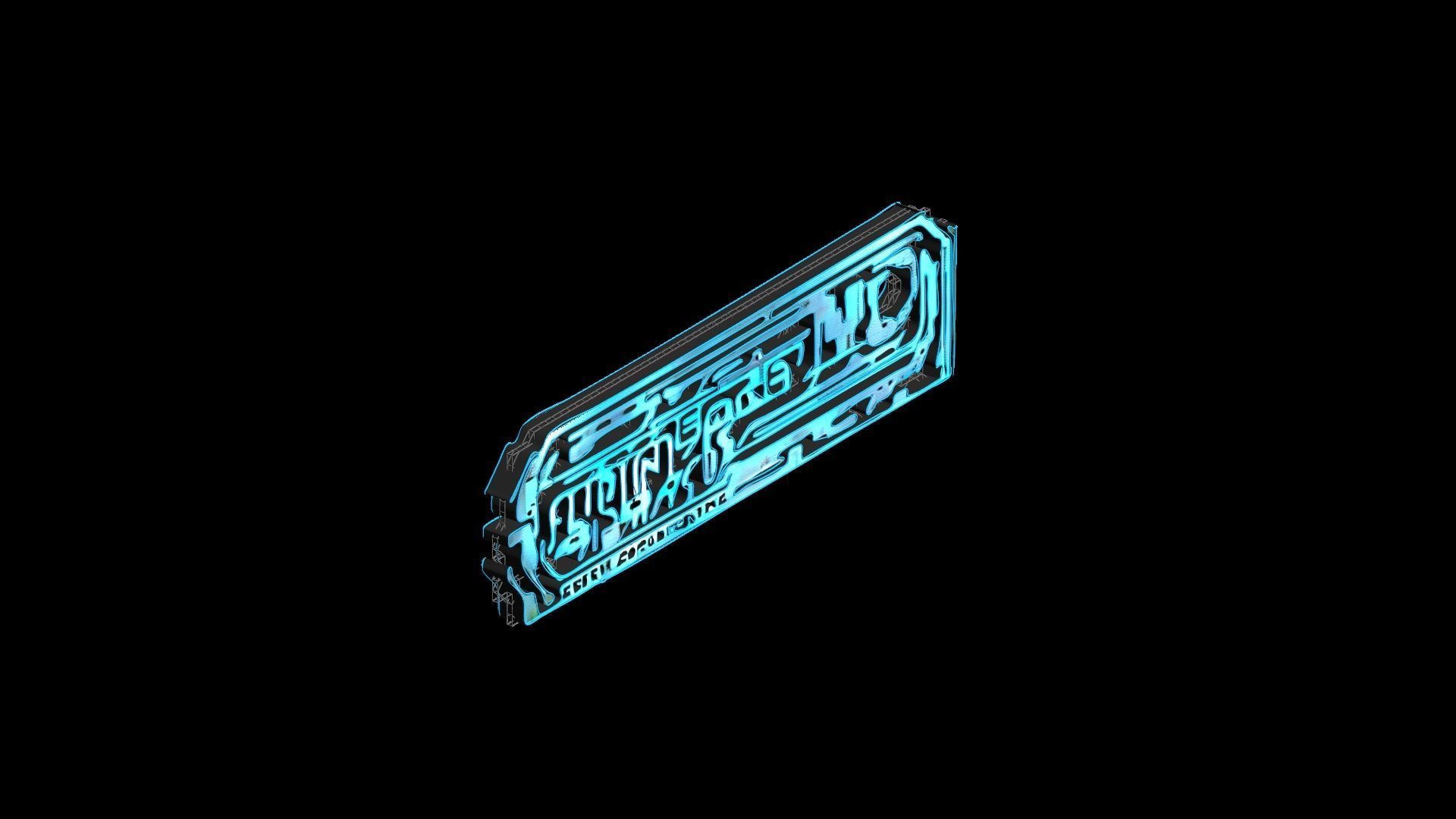 3D model Sci-Fi Sci Fi Cyberpunk City Sign Ad Light Board Street 34 VR ...