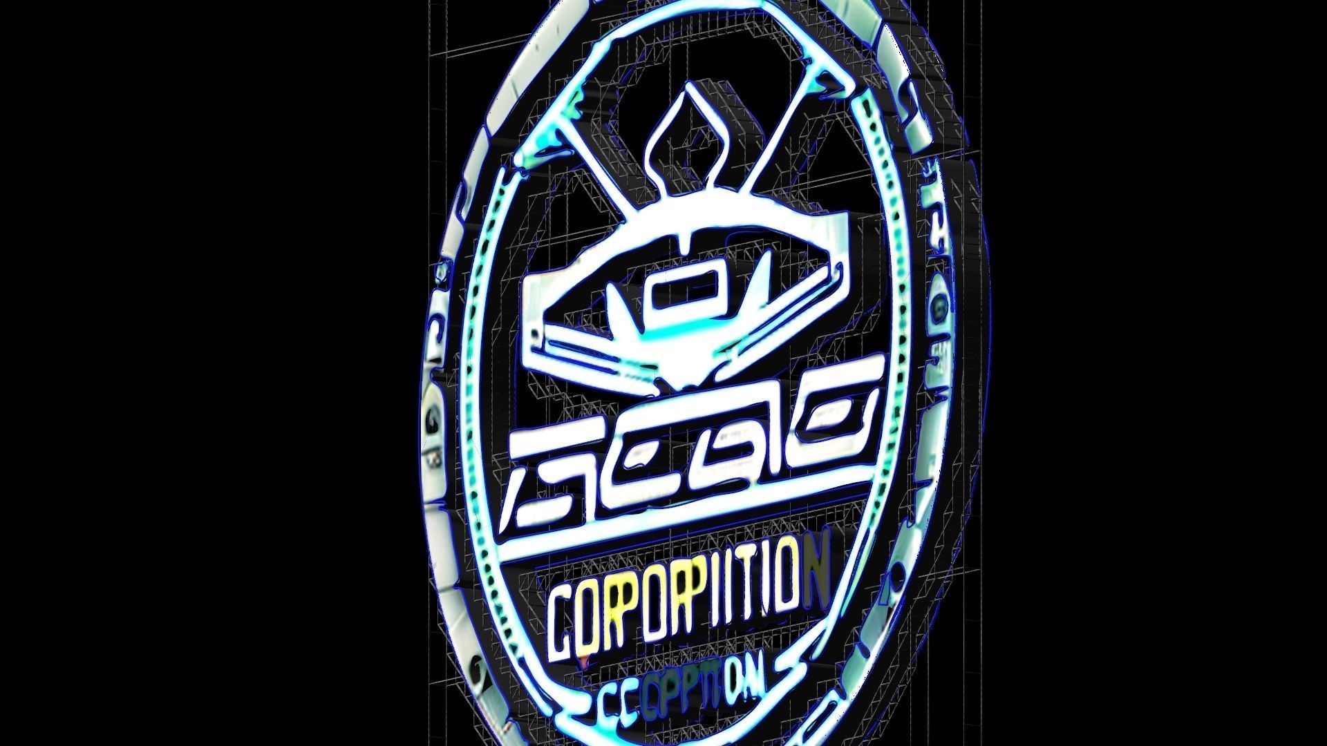 3D model Sci-Fi Sci Fi Cyberpunk City Sign Ad Light Board Street 19 VR ...