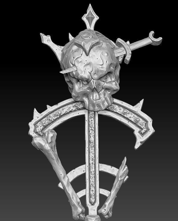 Undead staff 3d print 3D model 3D printable | CGTrader