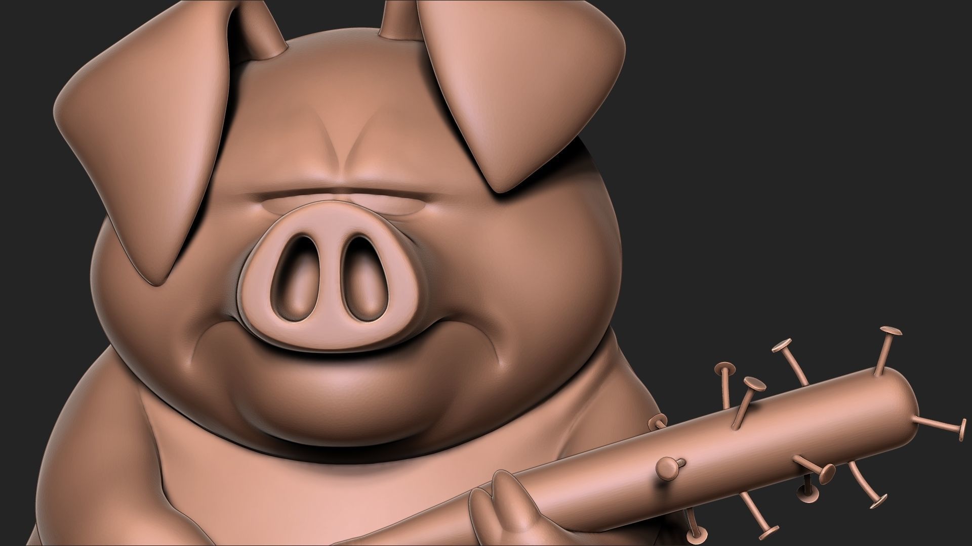 Angry pig 3D model 3D printable | CGTrader