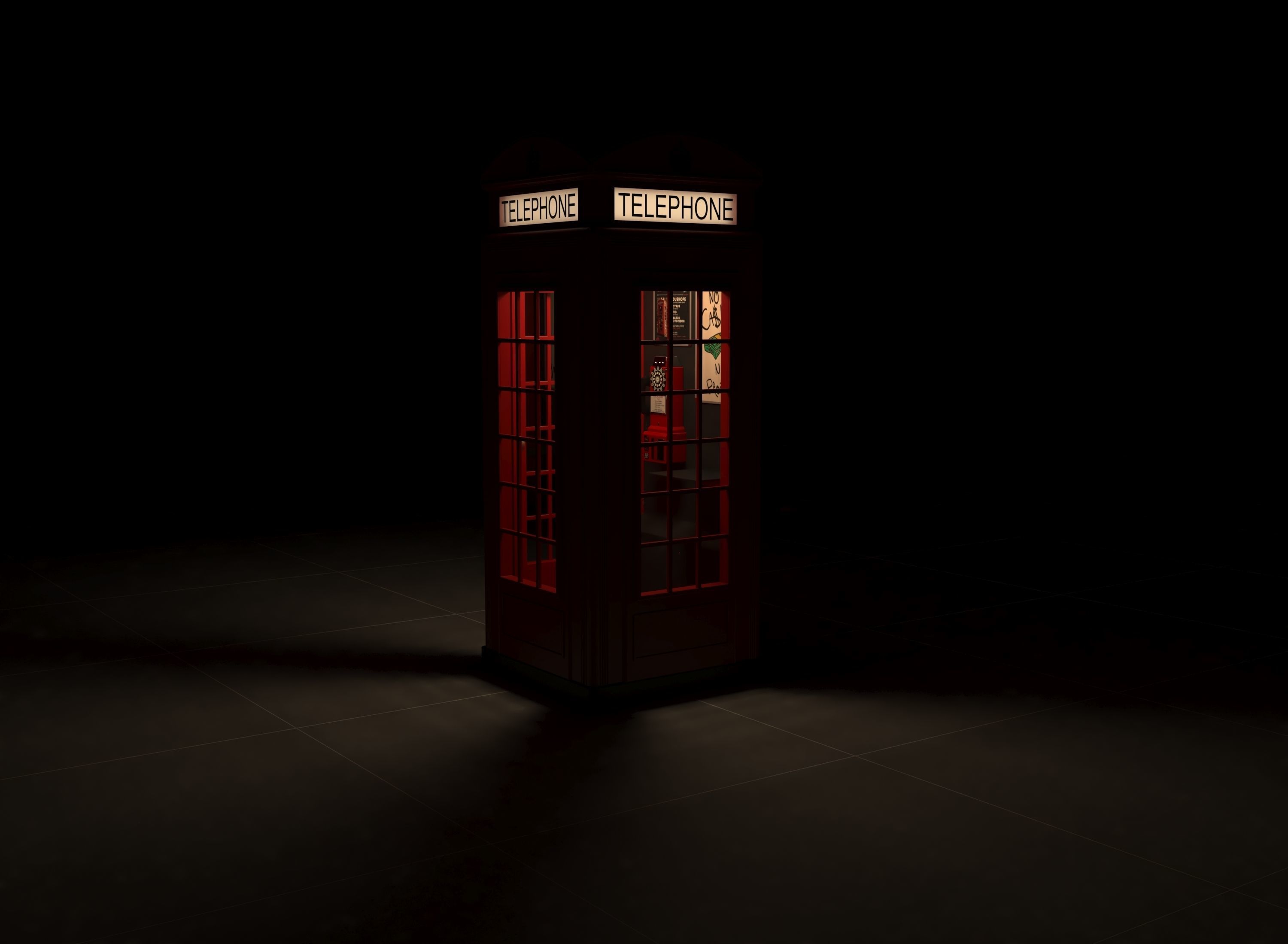 BRITISH TELEPHONE BOOTH 3D model | CGTrader