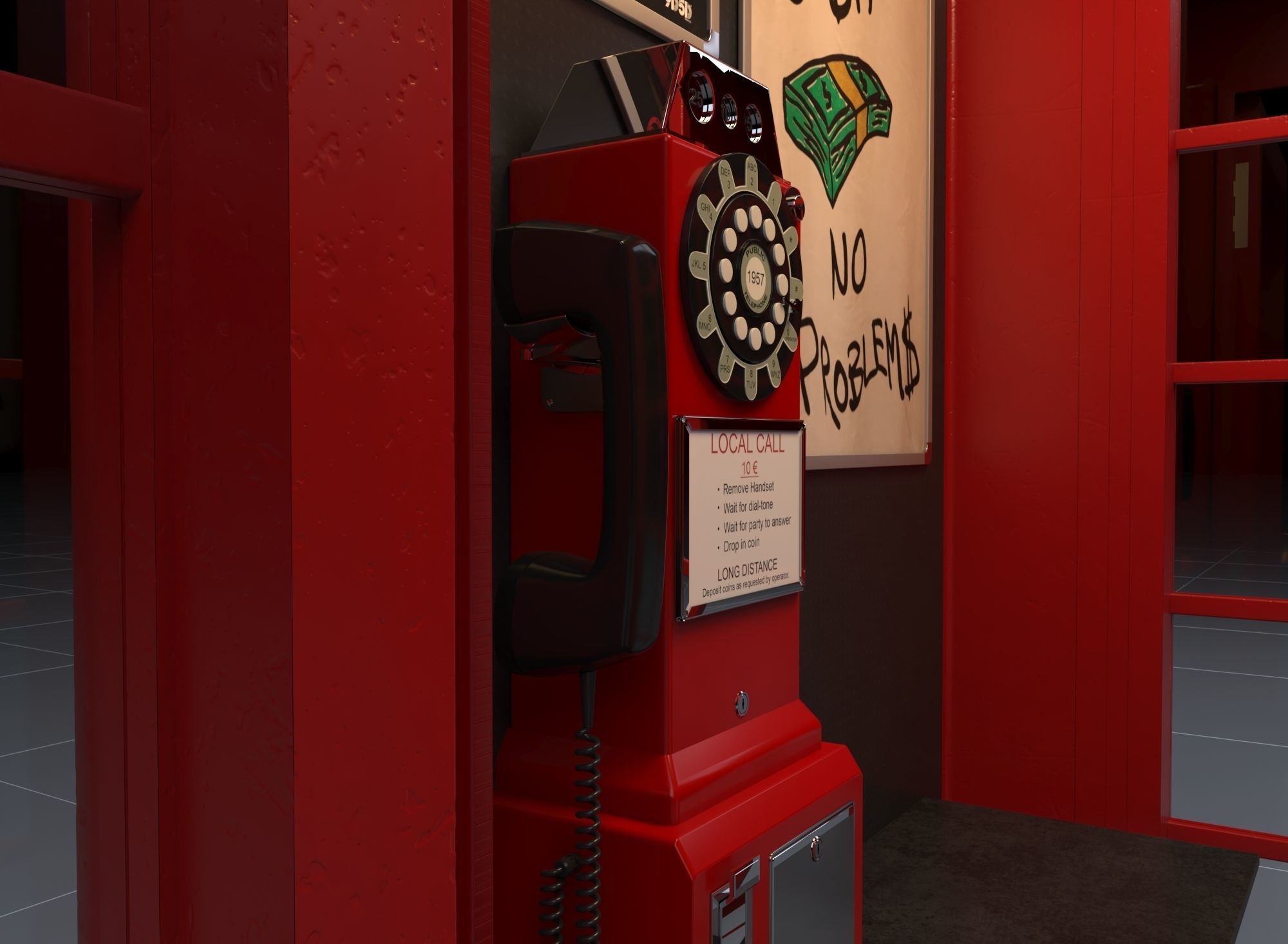 BRITISH TELEPHONE BOOTH 3D model | CGTrader
