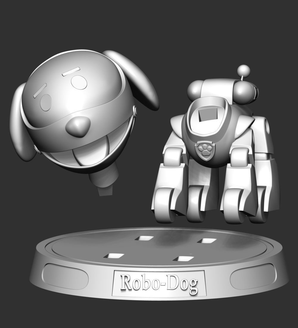 Robo-Dog Paw Patrol free 3D model 3D printable | CGTrader