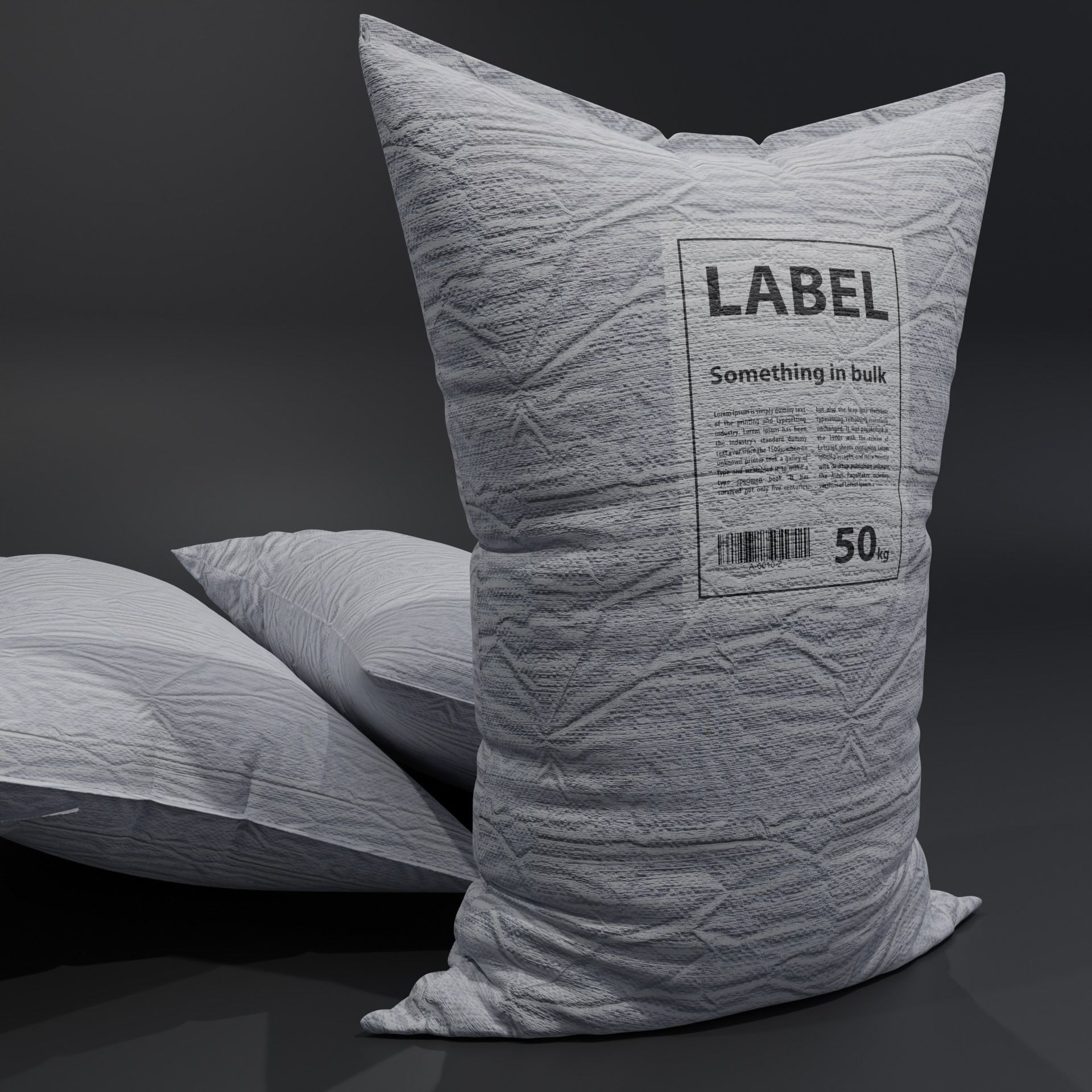 Construction bag polypropylene 3D model | CGTrader