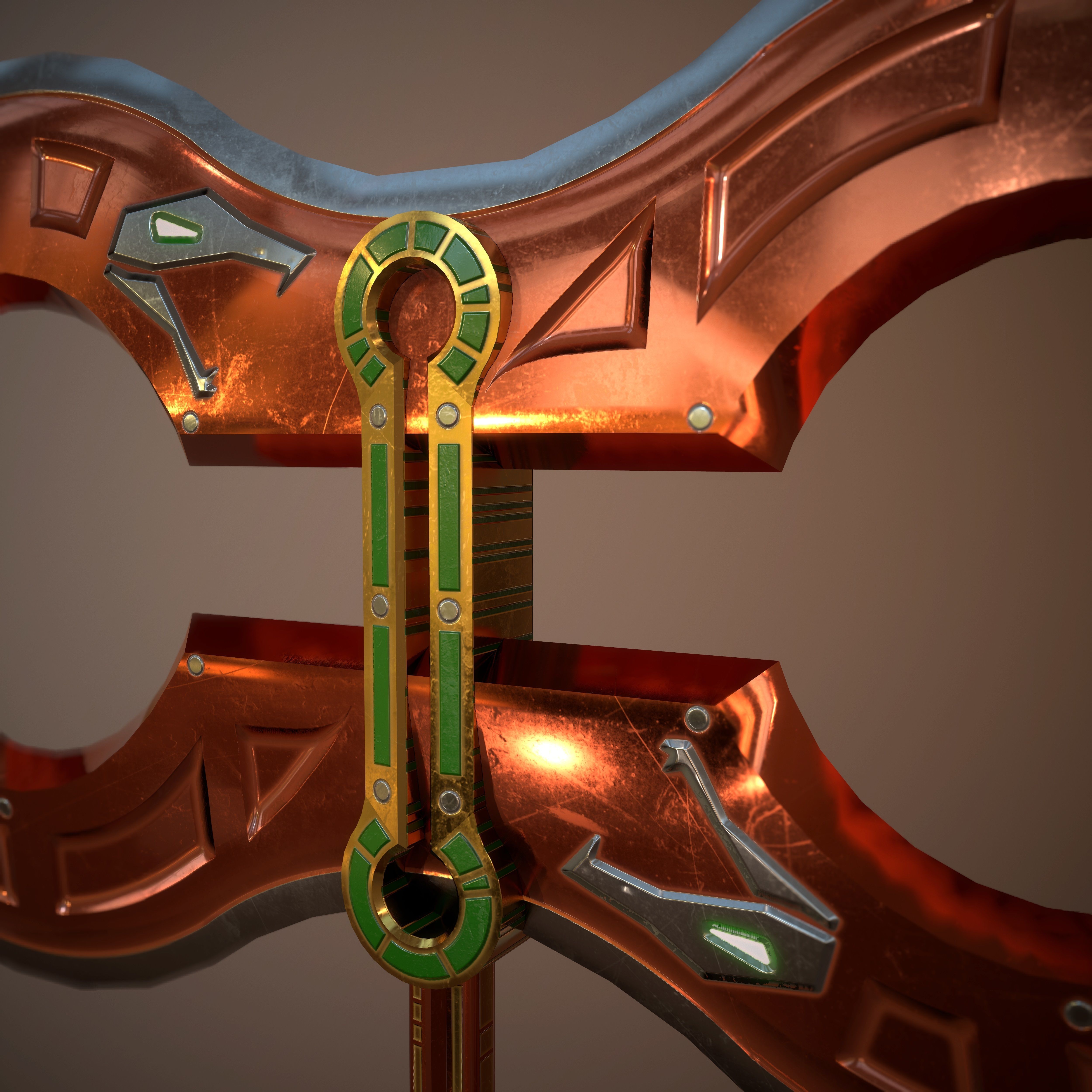 3D model Egyptian Pantheon - Apophis Battle Axe VR / AR / low-poly ...