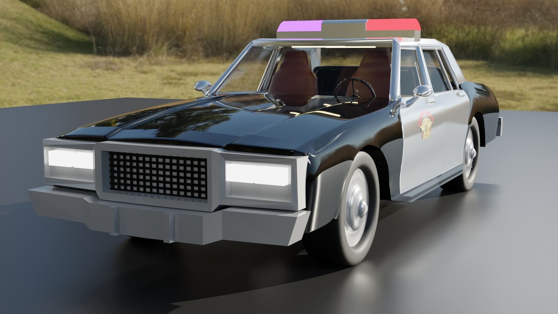 3D model Police car sheriffs car highway patrols car police vehicle VR ...