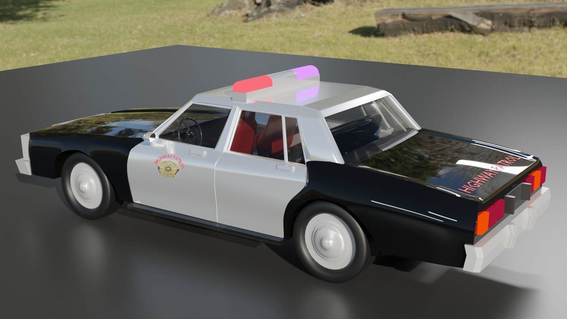 3D model Police car sheriffs car highway patrols car police vehicle VR ...