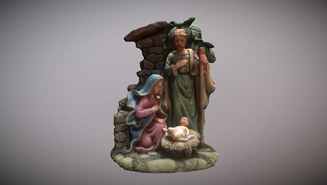 Nativity Scene Ornament Photogrammetry free 3D model | CGTrader