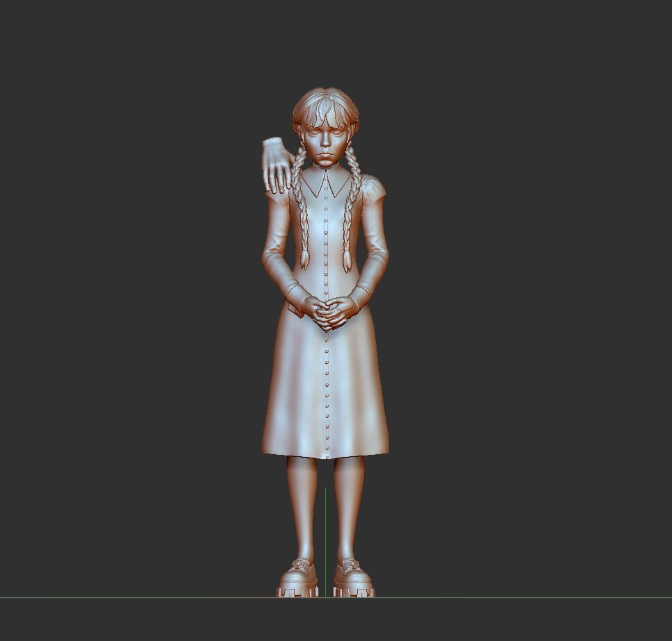 WEDNESDAY ADDAMS FAMILY 3D model | CGTrader