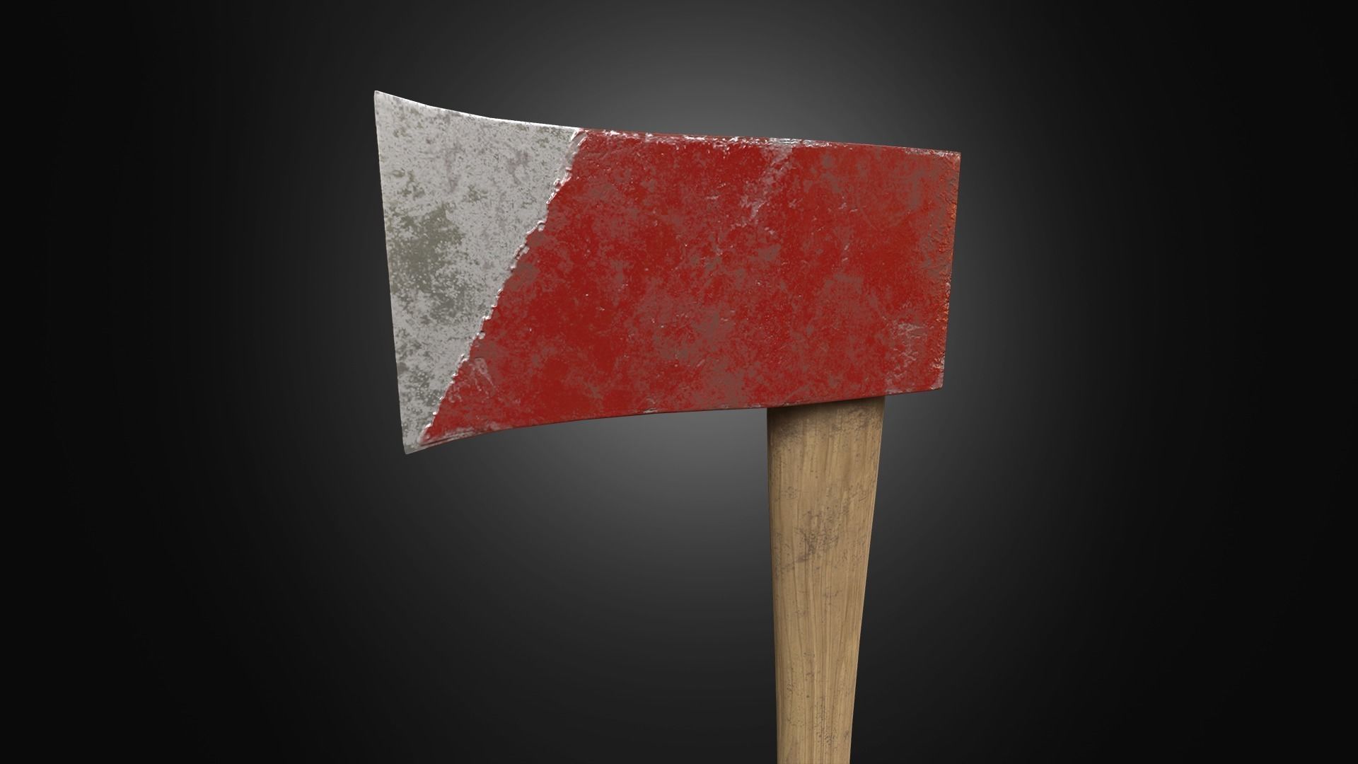 Fireman axe Low-Poly 3D model free VR / AR / low-poly 3D model | CGTrader