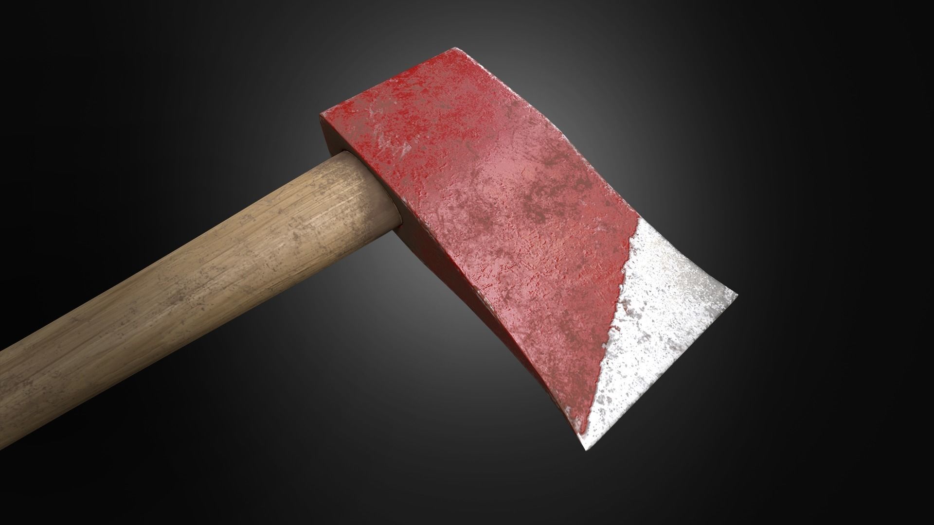 Fireman axe Low-Poly 3D model free VR / AR / low-poly 3D model | CGTrader