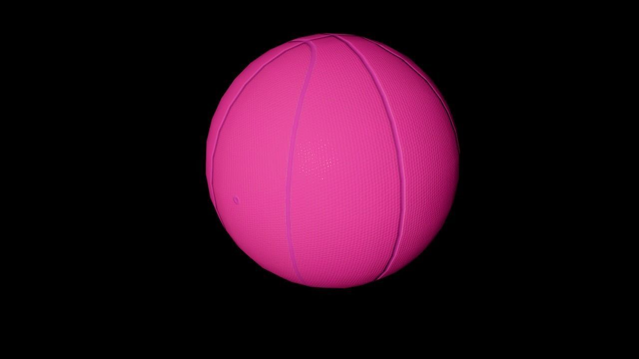 Pelota ROSA de baloncesto 3D model | CGTrader