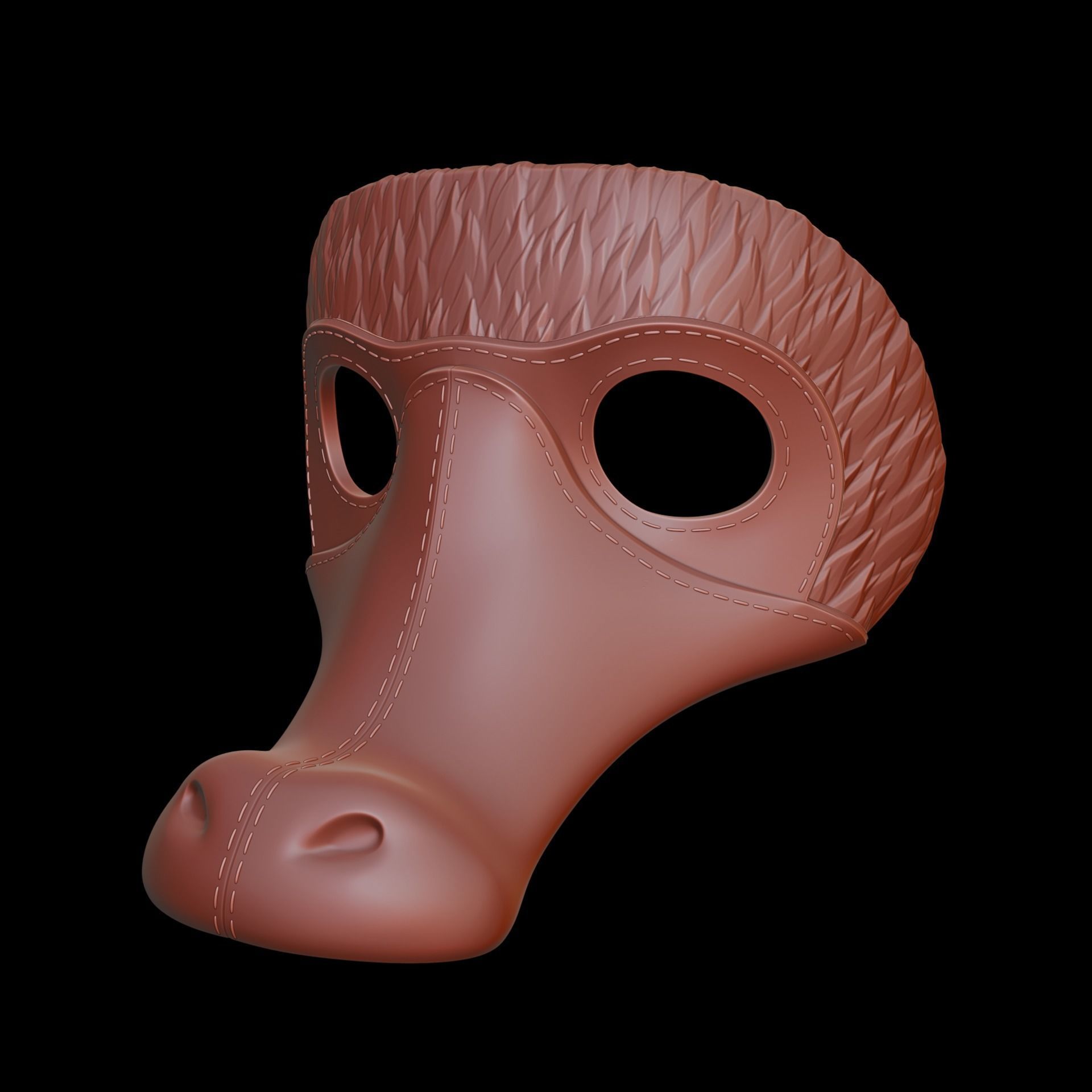 Niffler Mask from Hogwarts Legacy 3D model 3D printable | CGTrader