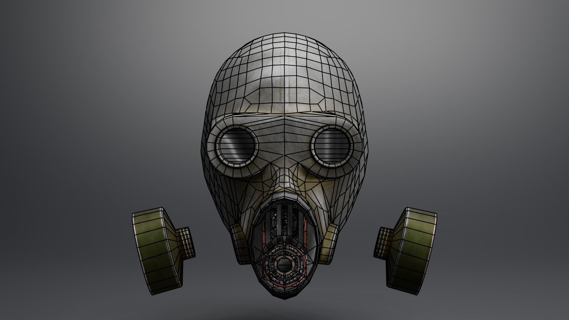 3D model Gas mask STALKER ubludok VR / AR / low-poly | CGTrader