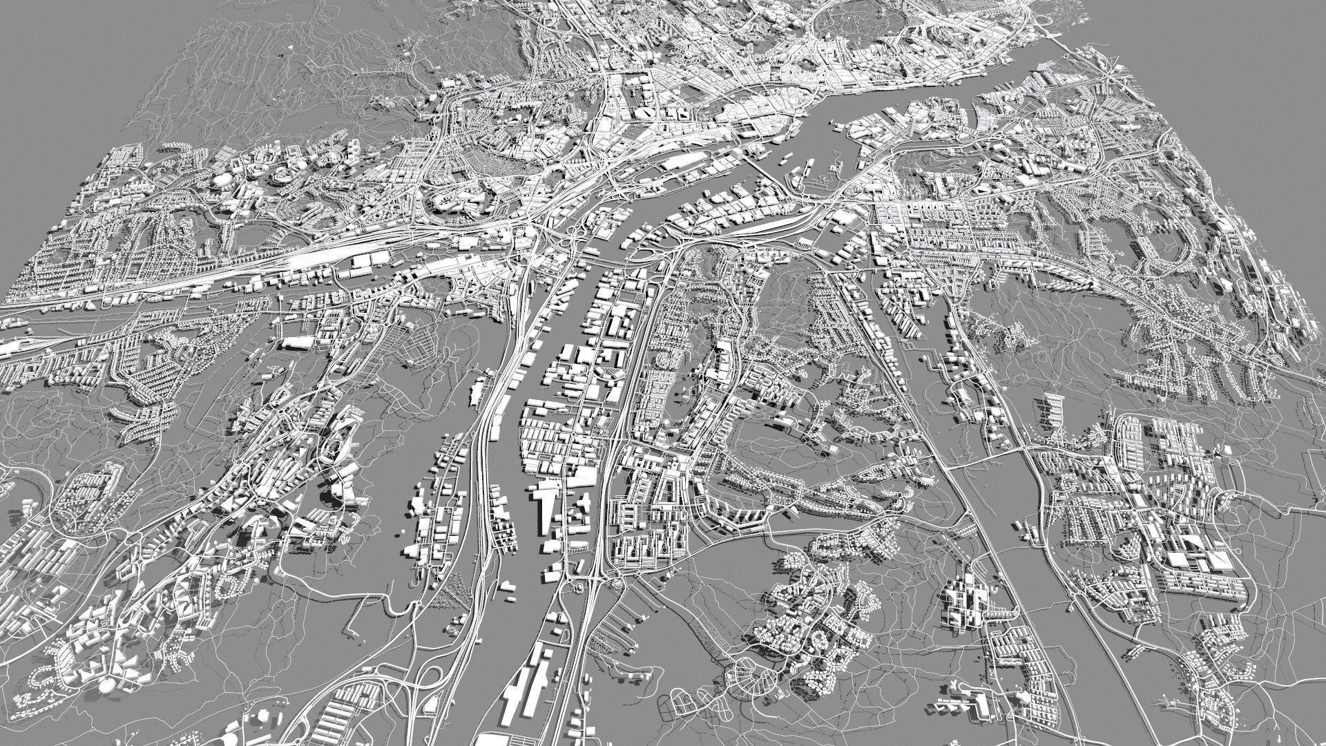 Cityscape Gothenburg Sweden 3D model | CGTrader