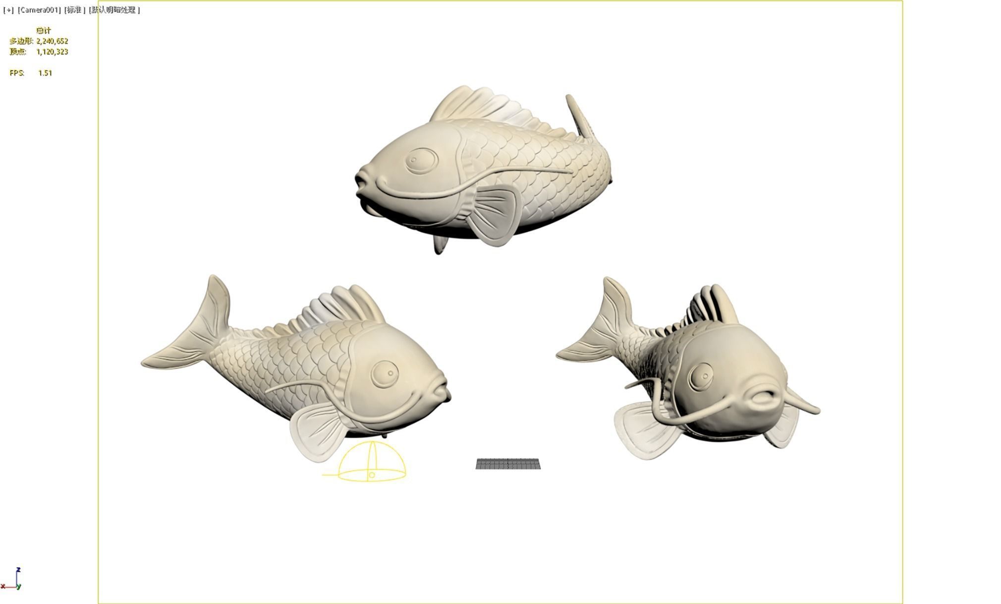 3d STL Model for Carp fish 3D model 3D model 3D printable | CGTrader