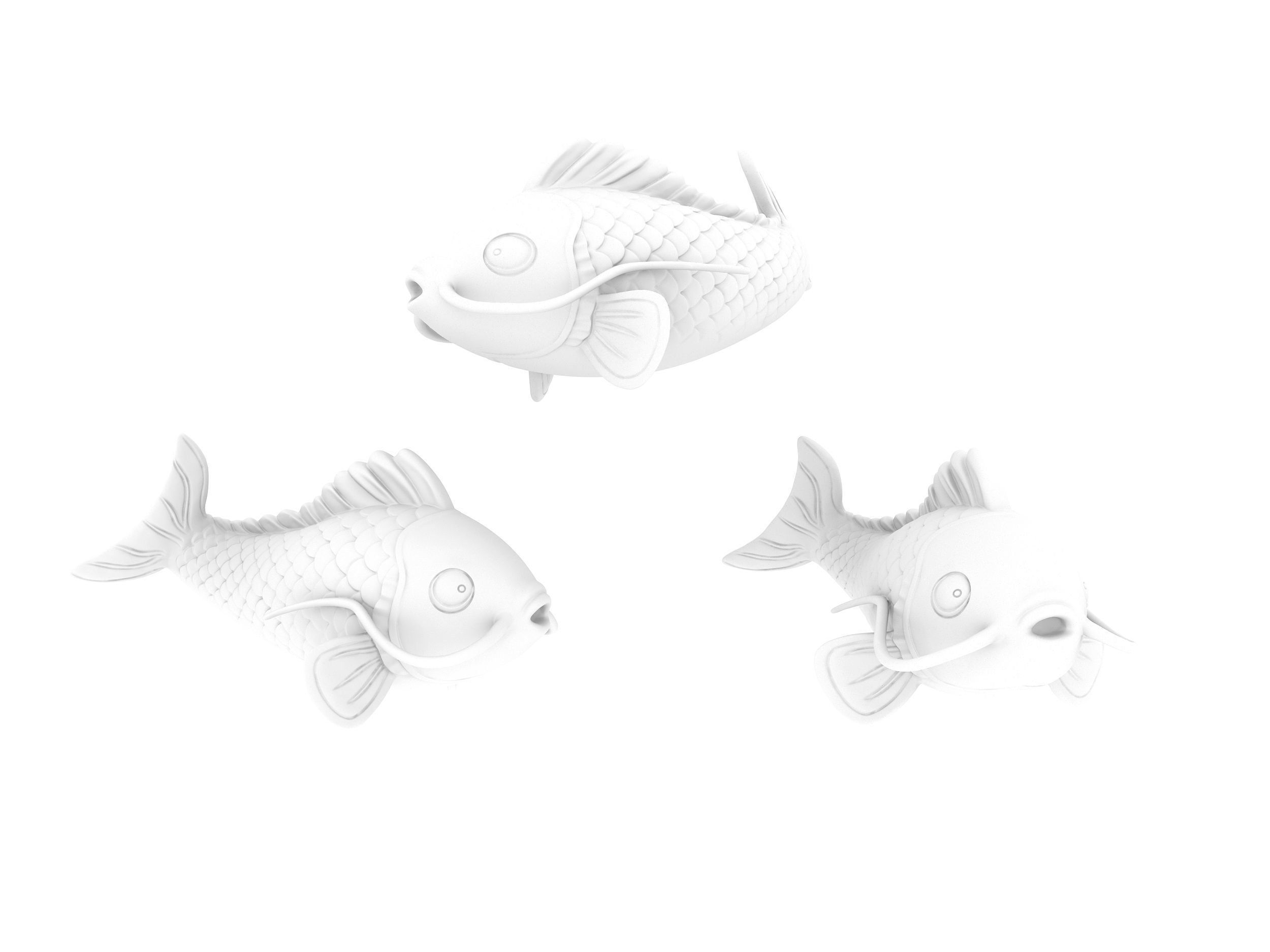 3d STL Model for Carp fish 3D model 3D model 3D printable | CGTrader