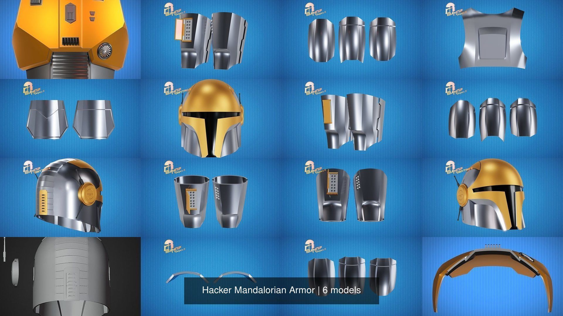 Hacker Mandalorian Armor 3D Model Collection | CGTrader