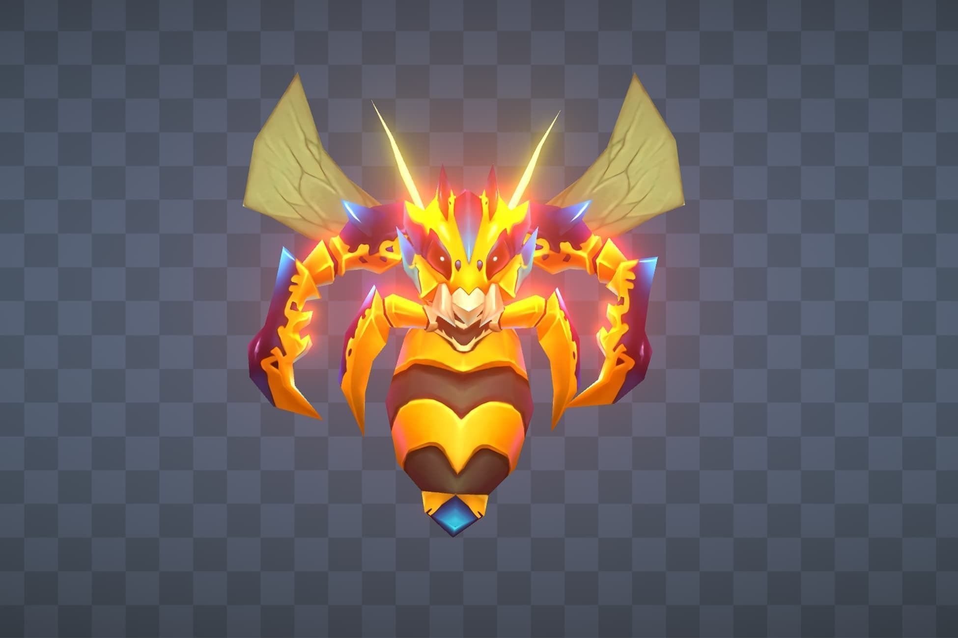 3D model Bee Monster 1 - 3D Art VR / AR / low-poly | CGTrader