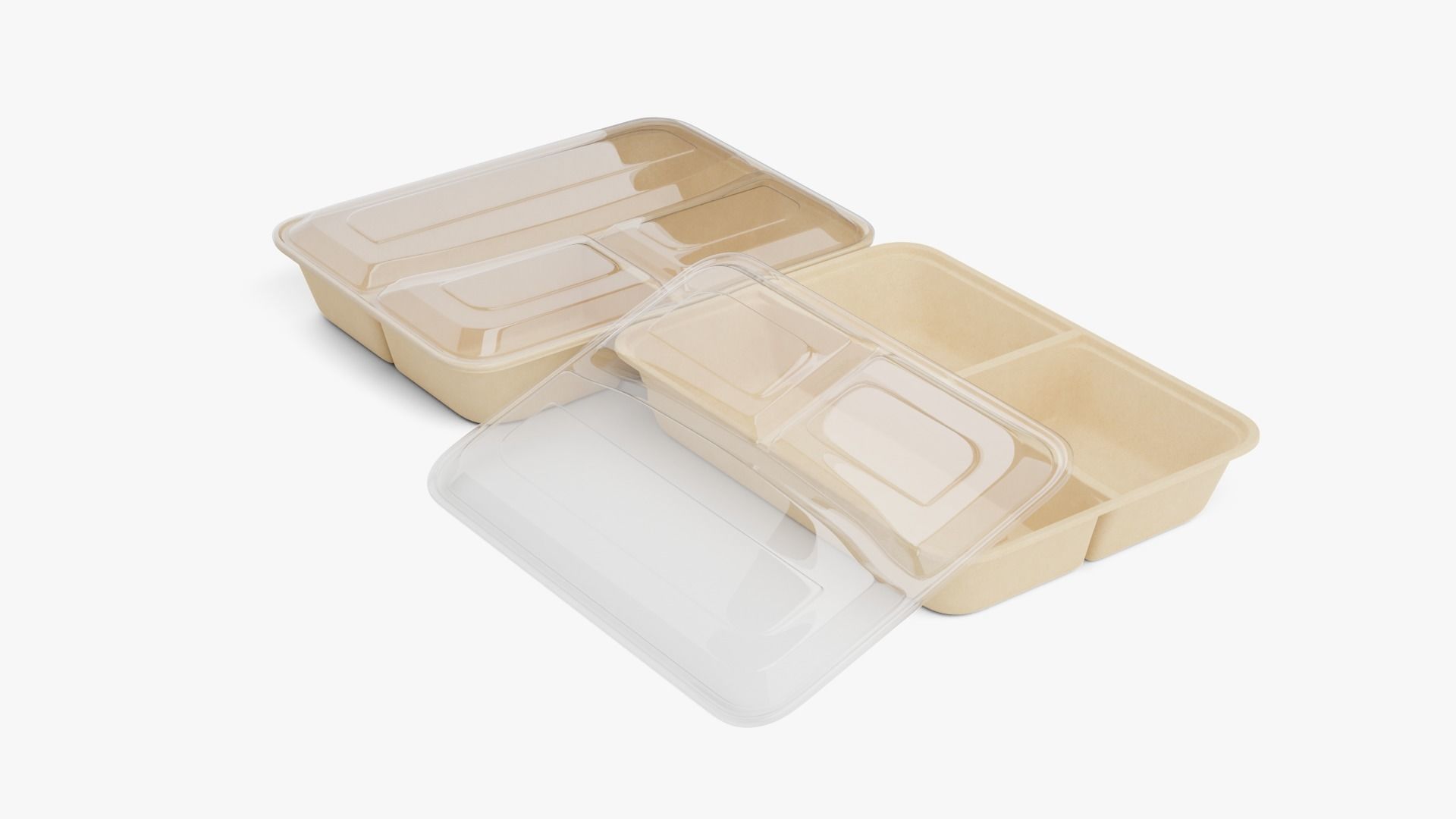 Rectangle Meal Prep Container 3D model | CGTrader