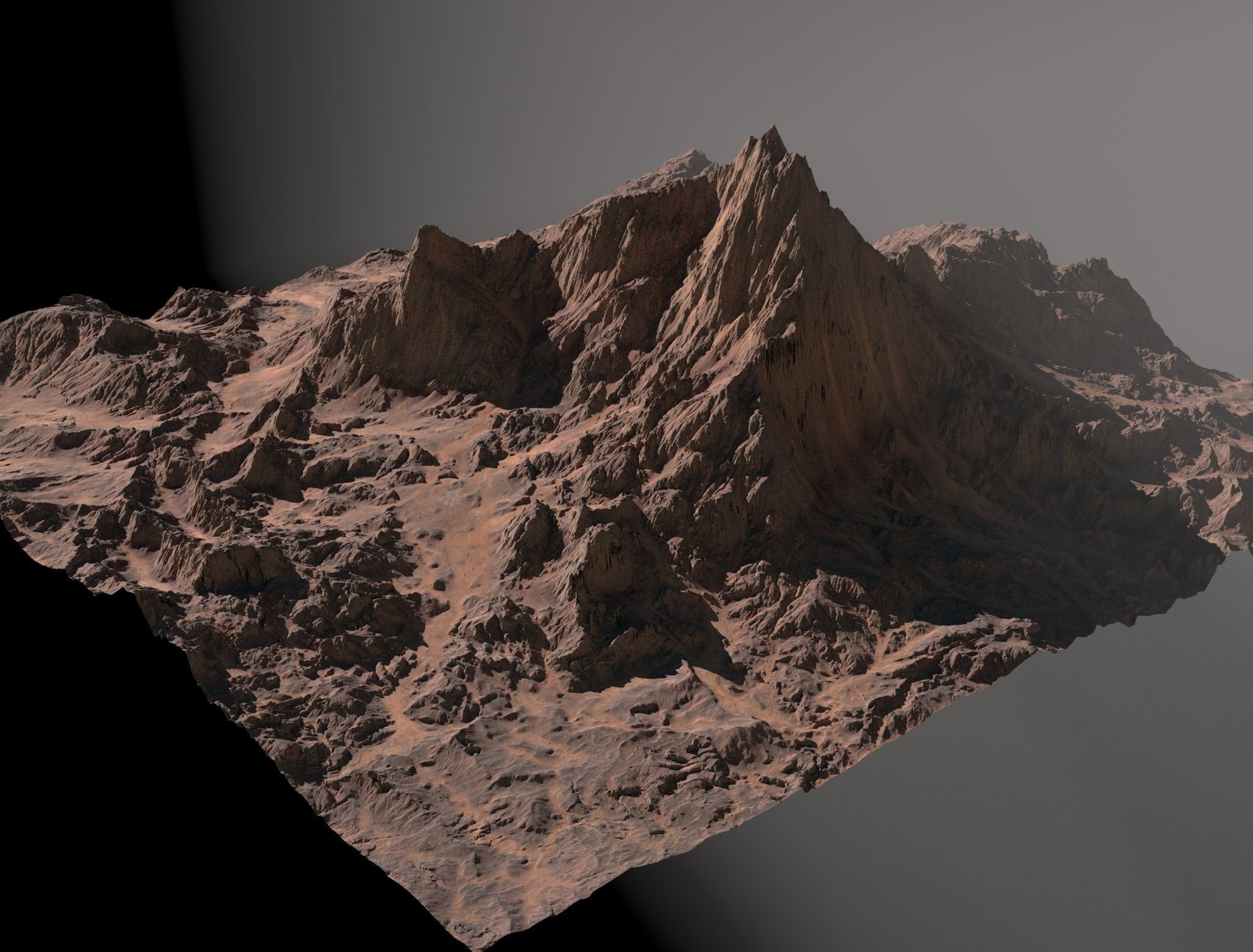 8k Rocky desert Mountain V2 3D model | CGTrader
