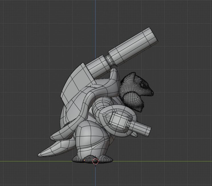 Mega Blastoise - Pokemon 3D model rigged | CGTrader