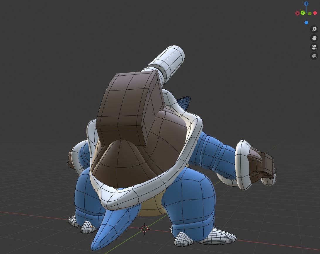 Mega Blastoise - Pokemon 3D model rigged | CGTrader