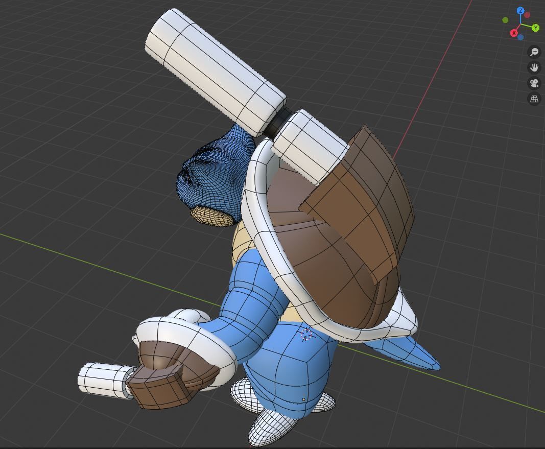 Mega Blastoise - Pokemon 3D model rigged | CGTrader