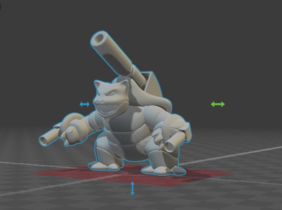 Mega Blastoise - Pokemon 3D model rigged | CGTrader