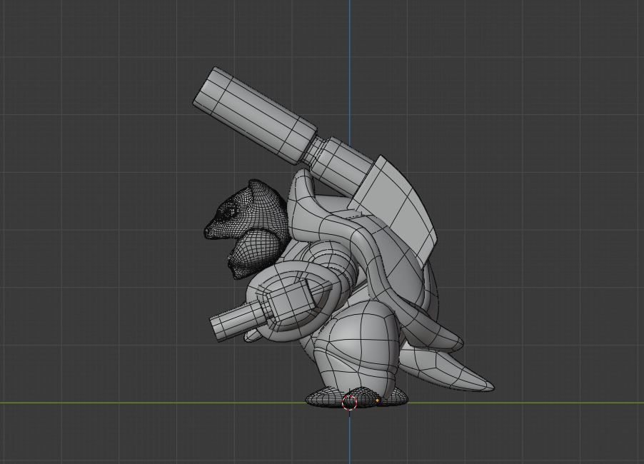 Mega Blastoise - Pokemon 3D model rigged | CGTrader