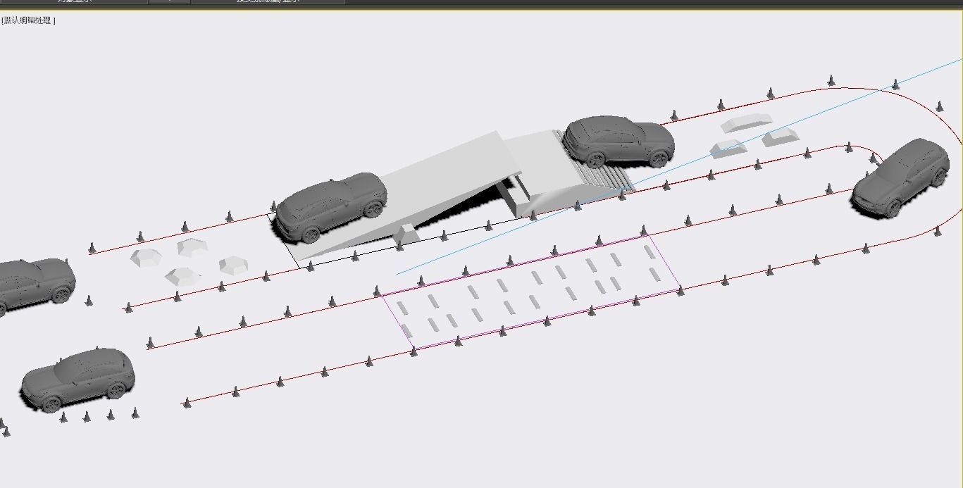 Car test drive route 3D model | CGTrader