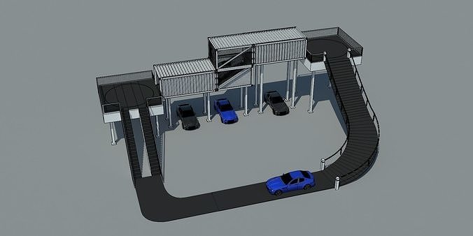 Car test drive route 3D model | CGTrader