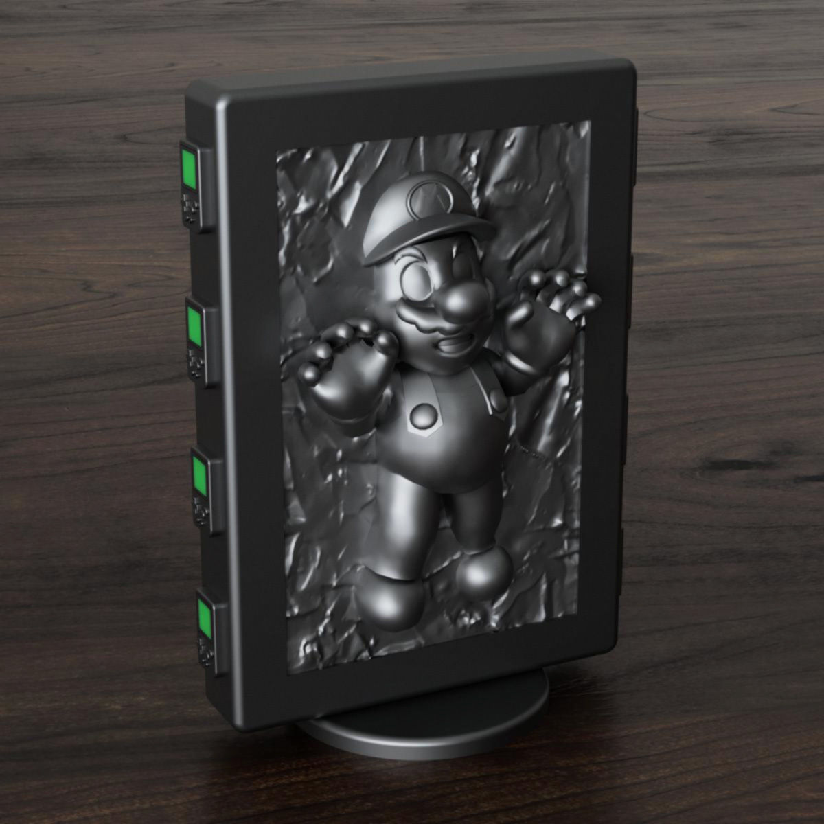 Mario frozen in carbonite 3D model 3D printable | CGTrader