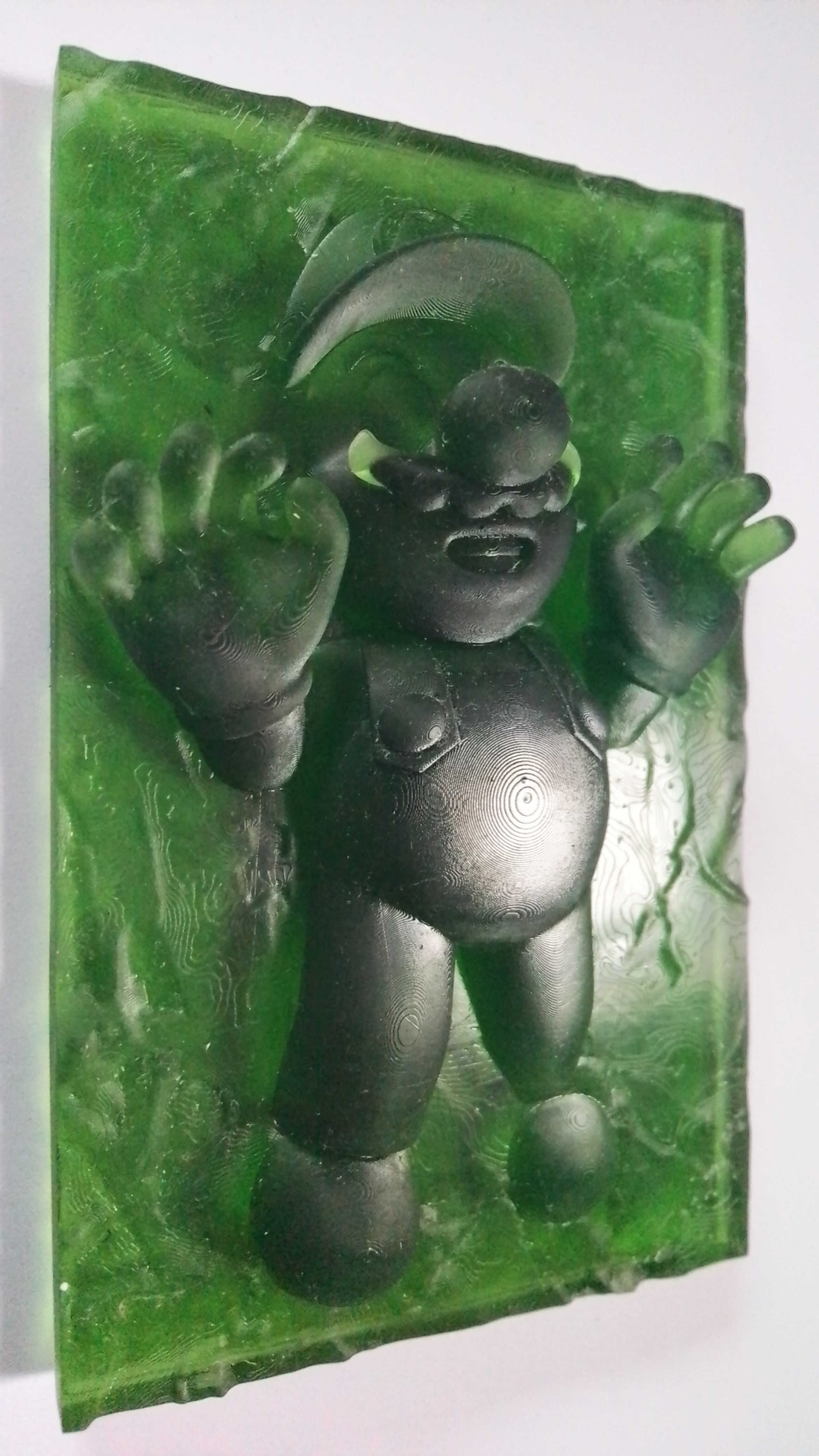 Mario frozen in carbonite 3D model 3D printable | CGTrader