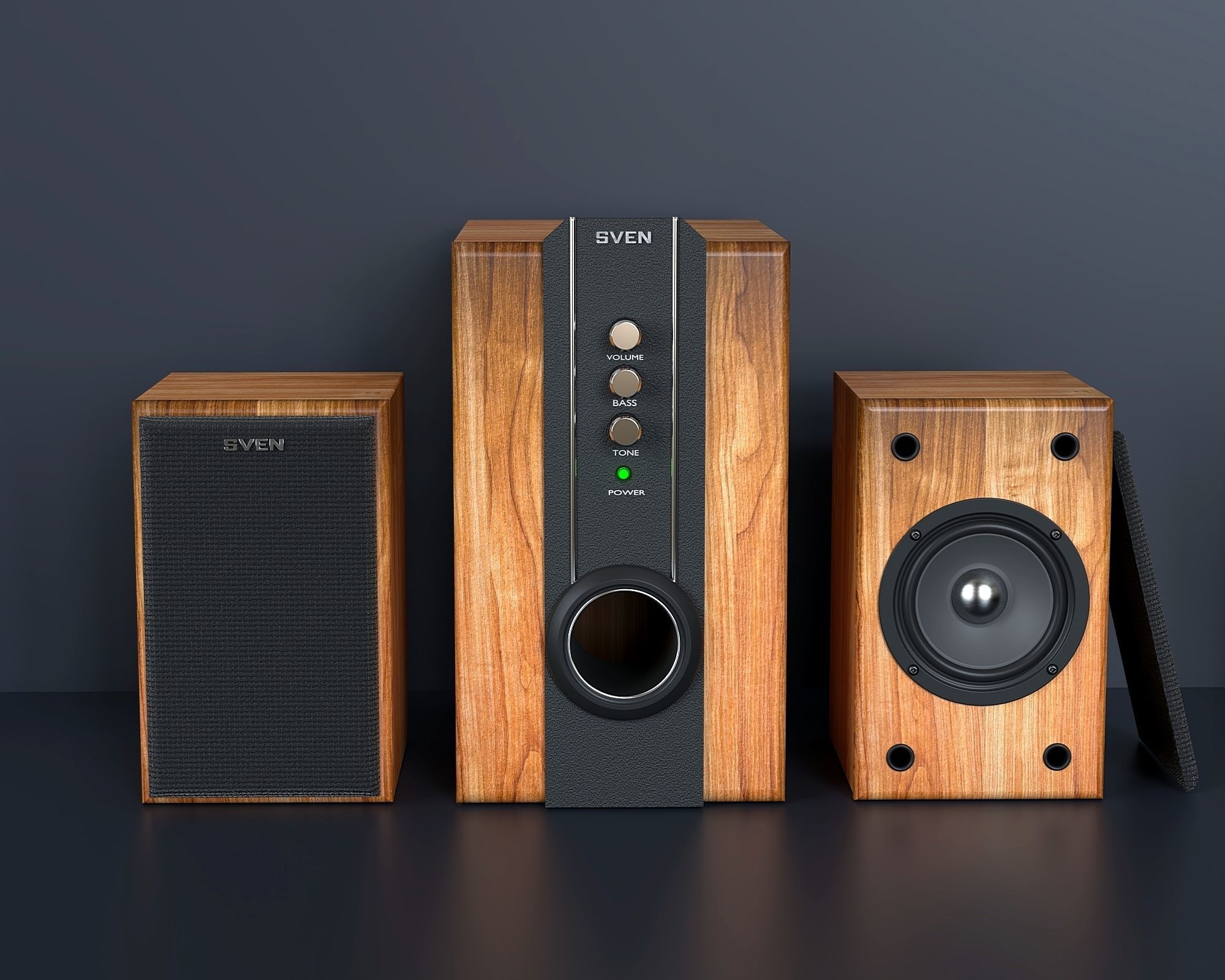 Active speaker system for PC 3D model | CGTrader