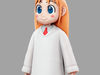 Hakase From Nichijou 3D free 3D model | CGTrader