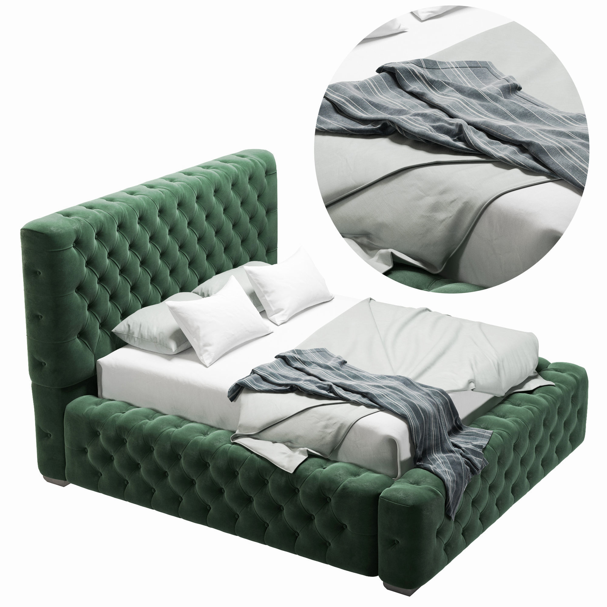 Seraphina Ambassador Bed by Barronbeds 3D model | CGTrader