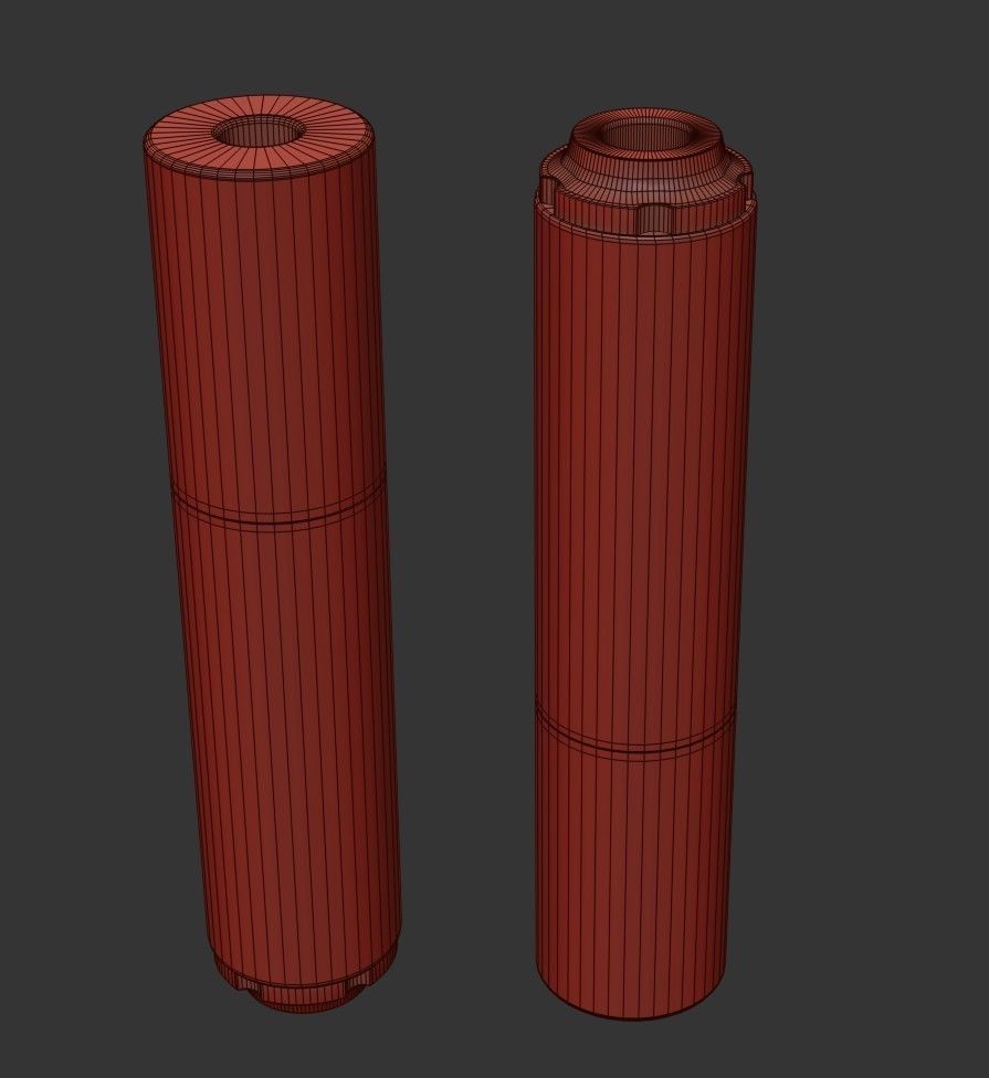 3D model Gun Silencer VR / AR / low-poly | CGTrader