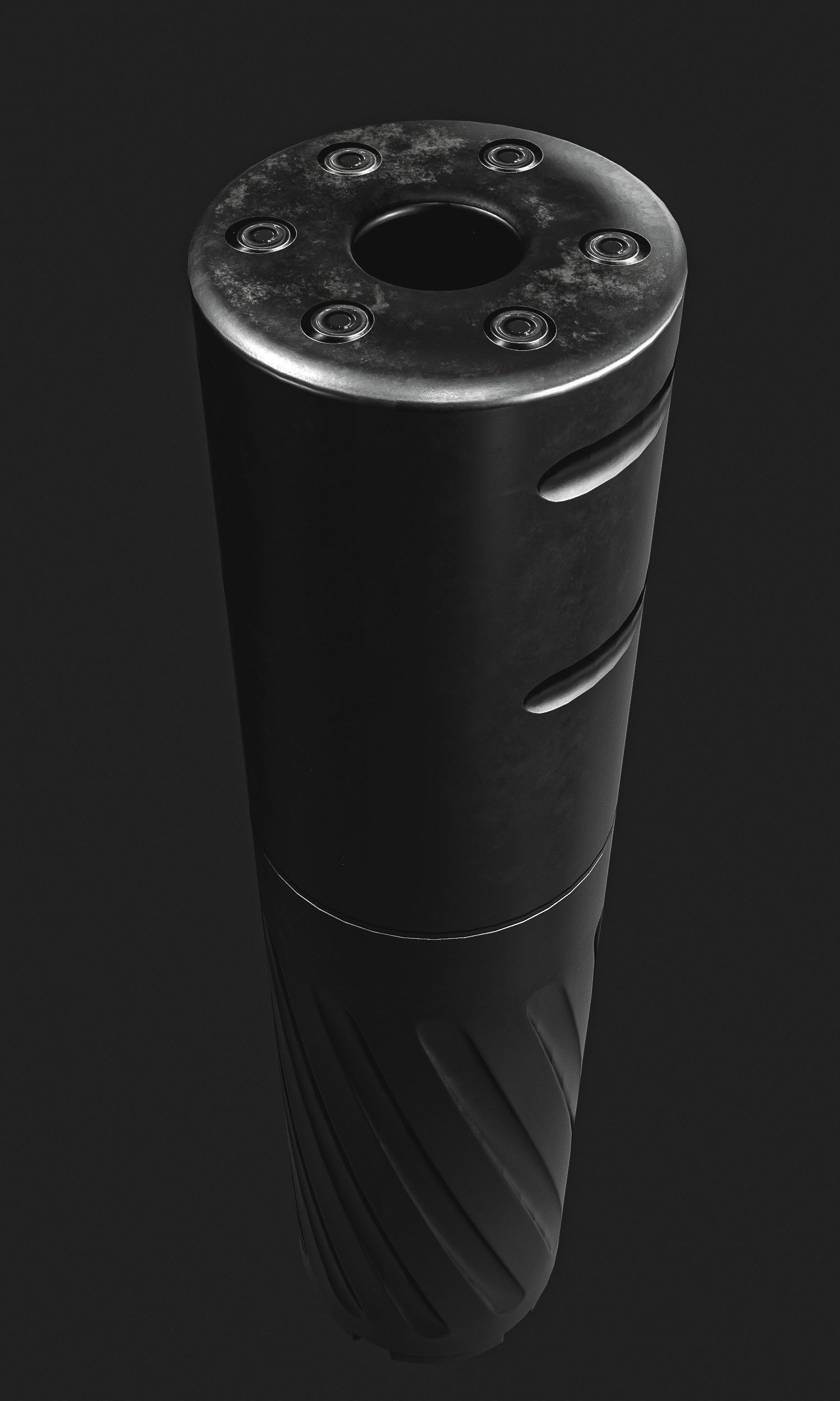 3D model Gun Silencer VR / AR / low-poly | CGTrader