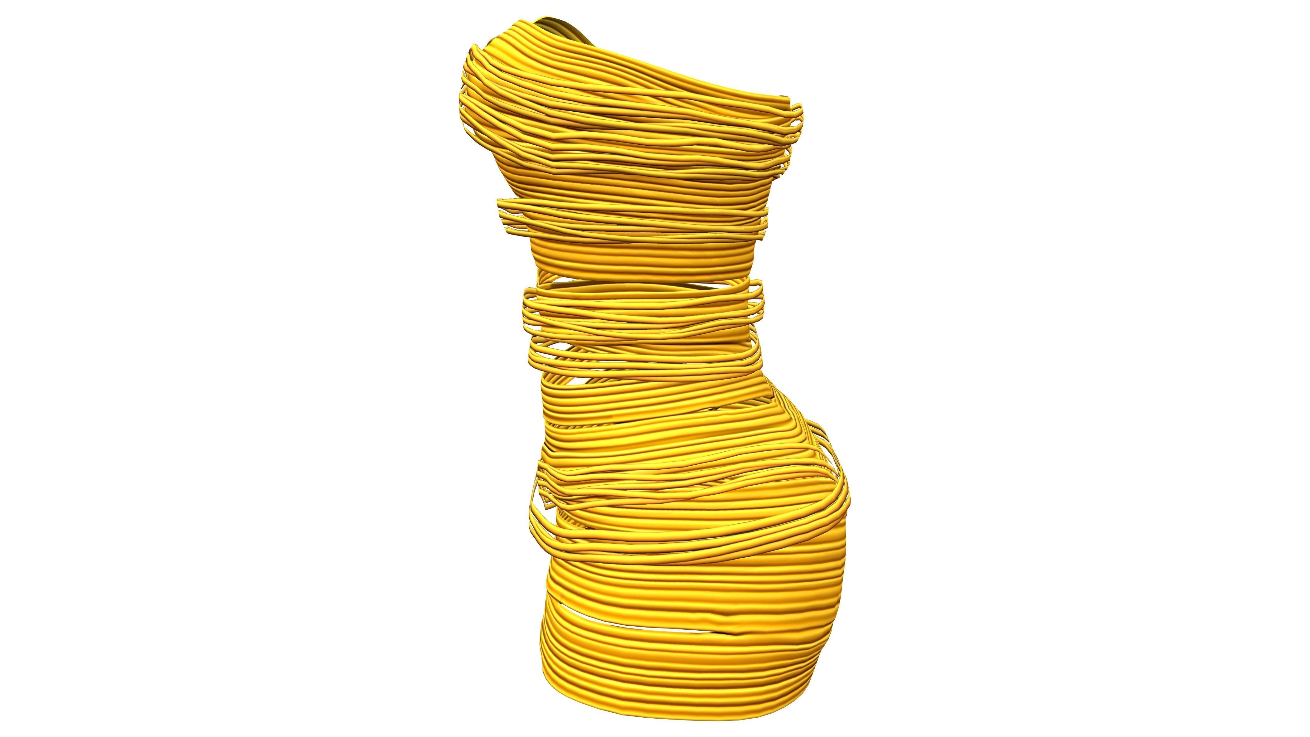 3D model Spaghetti Girl Outfit VR / AR / low-poly | CGTrader